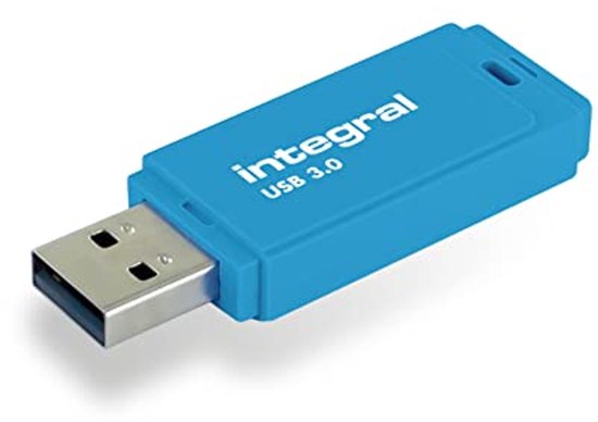 Integral 128 GB Neon Blauw USB 3.2 Gen 1 Flash Drive | bol