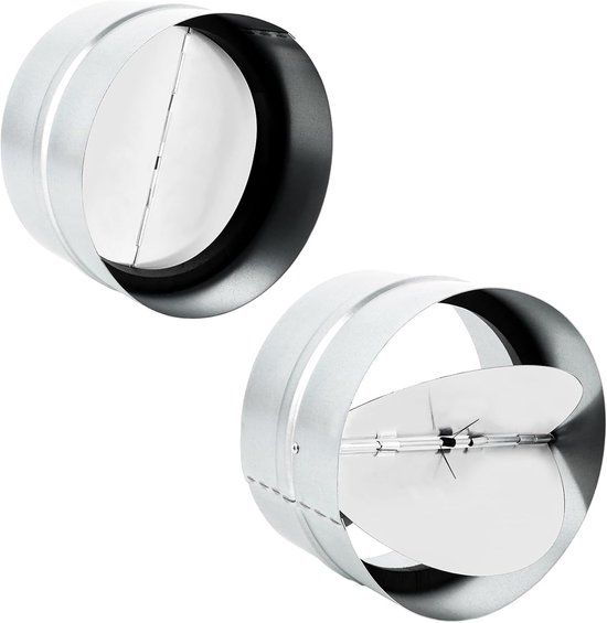 Check valve DN 150 mm - 2 pieces - galvanised steel - automatic check ...