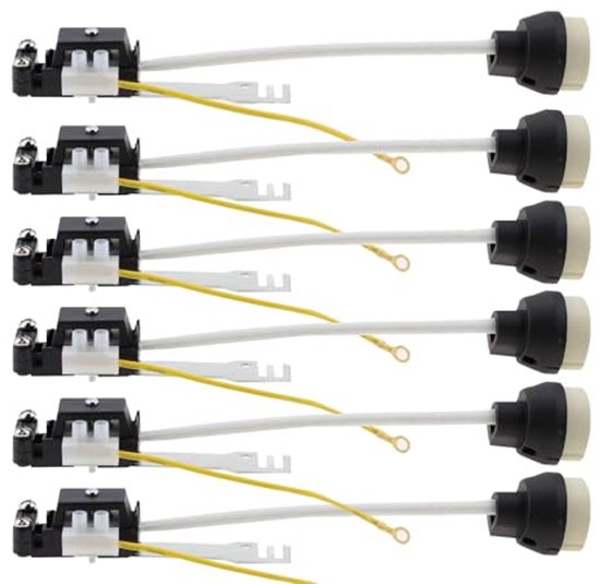 6-delige GU10 Lamp Fittingen voor Halogeen en LED Lampen met Metalen ...