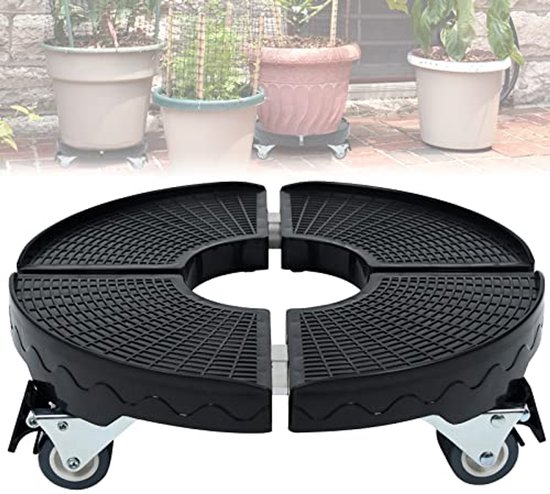 Verstelbare Plantenroller Ø 39-52 cm met 360° Draaibare Wielen en ...
