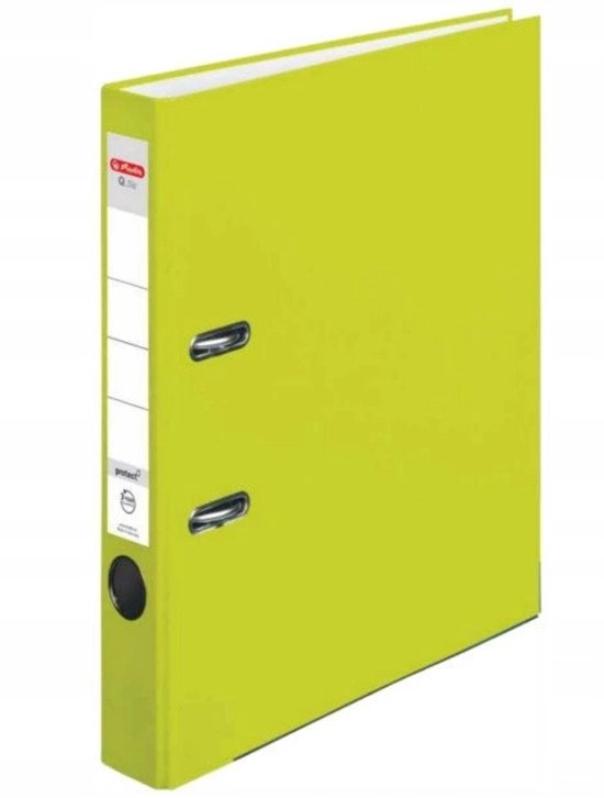 Herlitz Q.File Segregator A4 5cm Smal Neon Groen | bol