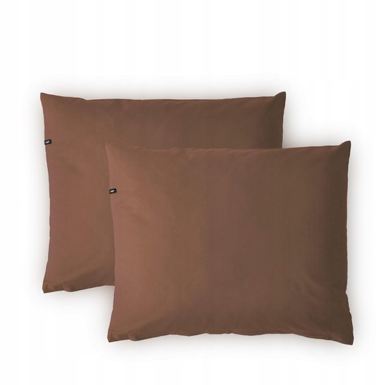HOP DESIGN Kussens 40x40cm - Roestbruin Katoen | bol