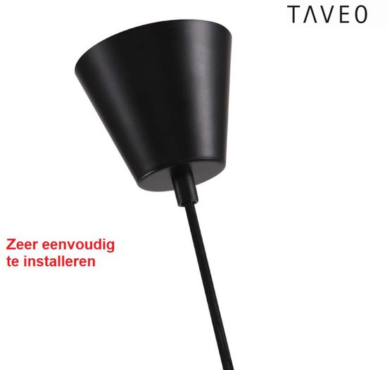 Taveo Hoedlamp - Design hanglamp groot - Goudbruin - 120 cm | bol