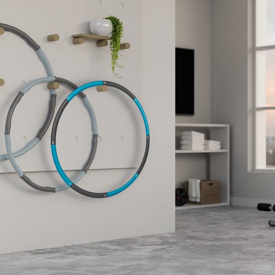 2x hoepel fitness - hoelahoep volwassenen - 90 cm - 0.8 kg - hula hoop ...