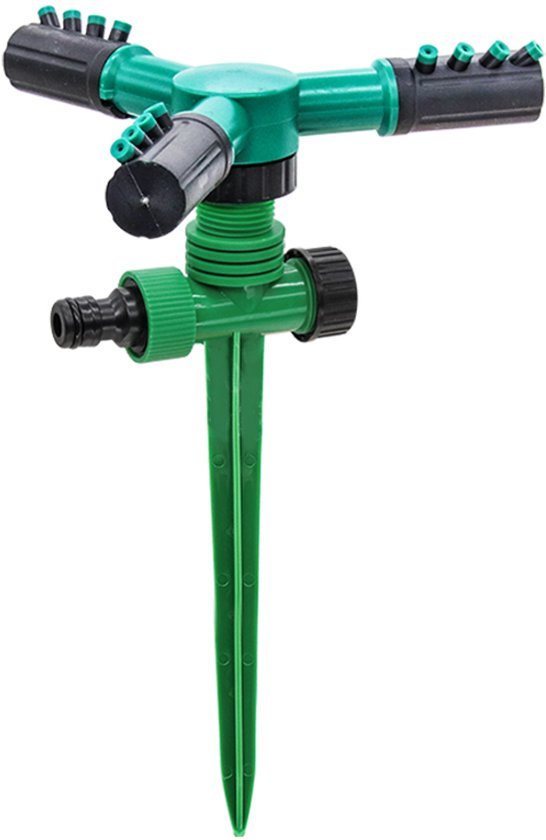 2-delige tuinsproeierset - Automatische gazonsproeier - 360 graden ...