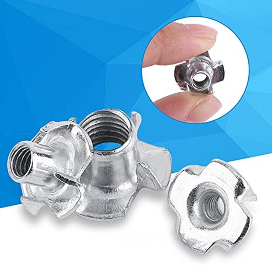 Galvanized carbon steel T nut, T nut set, T nuts with four teeth, for ...