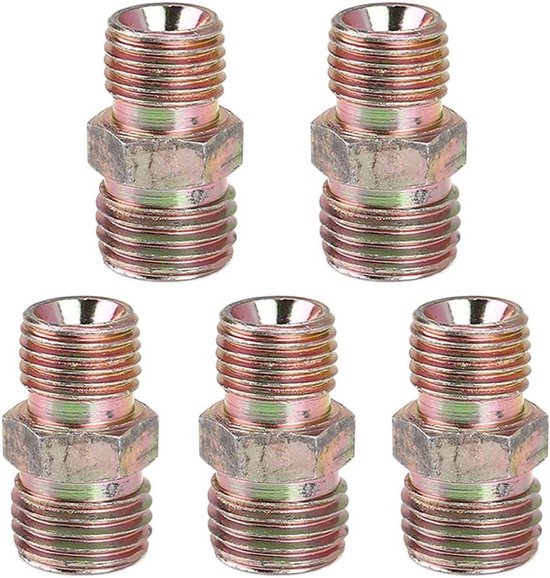 5 Delige Set Auto Rechte Luchtleidingaansluitingen Adapters M12 X 125
