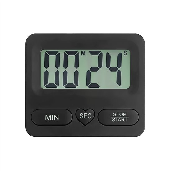Digitale keukentimer, stopwatch met groot LCD-scherm, studietimer ...