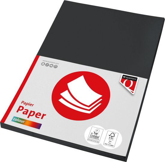 Kopieerpapier Fastprint a4 160gr zwart 50vel | bol