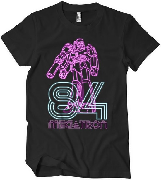 Transformers Megatron 84 Neon T-Shirt Black-XL | bol