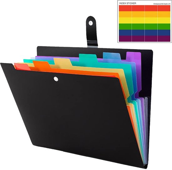 Fan Folder Sorting Folder Expandable Document Folders 7 Compartments A4 ...