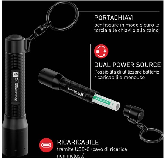 Ledlenser P3R - 2025 model -zaklamp - oplaadbaar - 200 lumen - 130 m ...