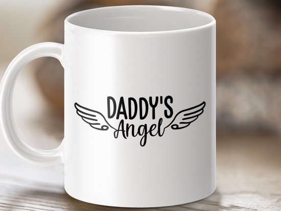 Mok Daddy's Angel, Cadeau voor vader, Speciale Vaderdag mok ...