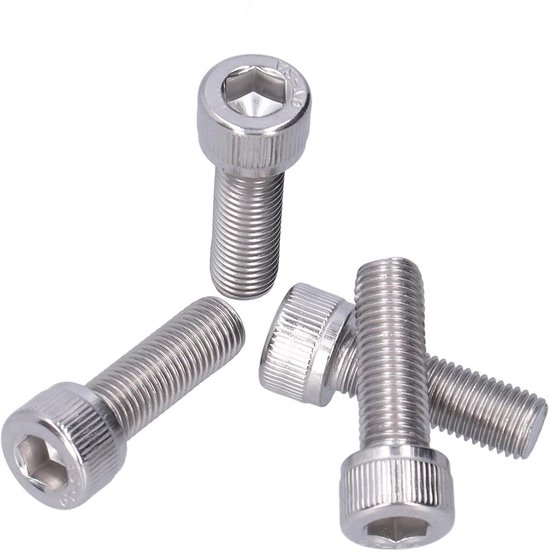 Allecto plus - 4 Stuks M10 Hex Bolt A2 RVS 1.25mm Fijne Pitch Machine ...