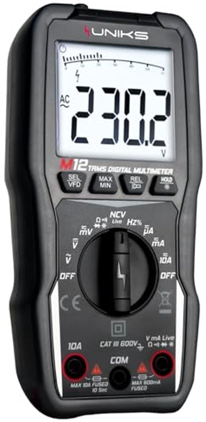 Professionele Digitale Multimeter TRMS – Multimeter M12 met 6000 Counts ...