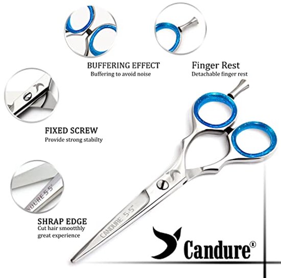 Professionele Kappersschaar Set 5.5 inch - Haar Knip Scharen met Tas ...