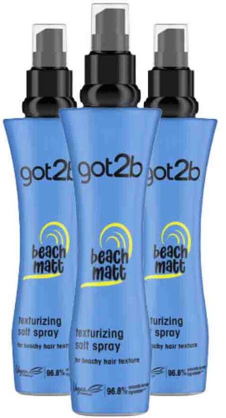 Got2b Beach Matt Texturizing Salt Spray - 3 x 200 ml ...