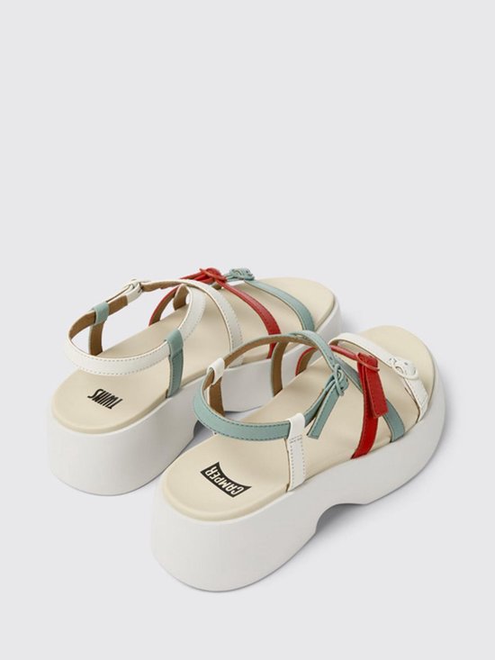 Twins Platform Sandal Leather Wo - Multicolor Heels | bol