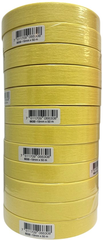 Permafix 124 PRO Pak met 12 Rollen Afplaktape 19 mm x 50 Mtr. | bol