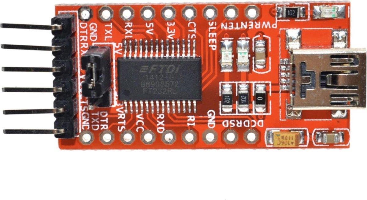 FT232RL FTDI | USB TTL Seriele Adapter voor Arduino + aansluitsnoer | bol