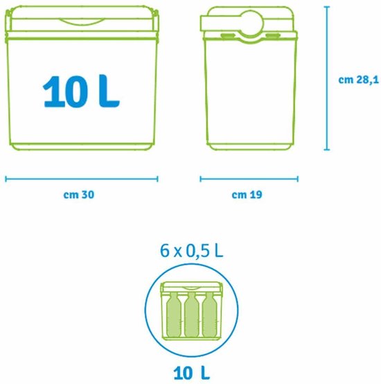 Koelbox Deluxe - 10 l - coolbox - oranje | bol