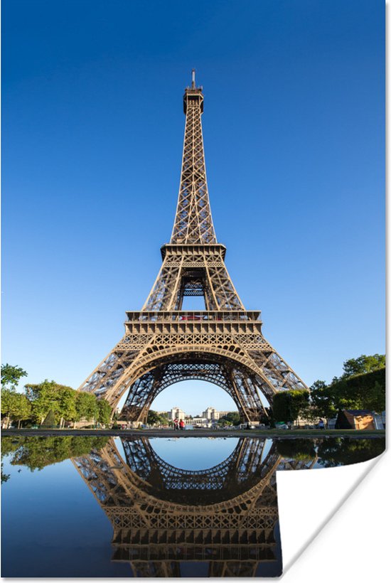 Affiche photo originale de la Tour Eiffel à Paris 60x90 cm - Tirage photo sur Poster... | bol.com