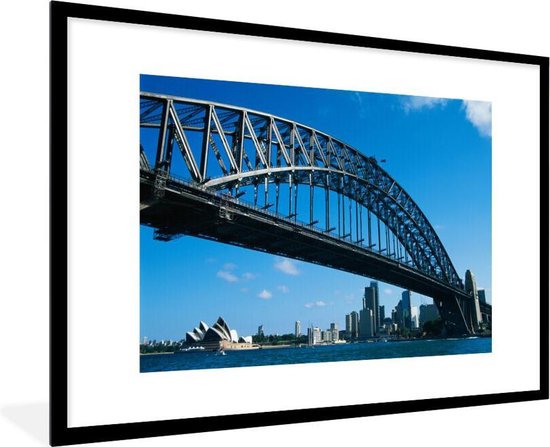 Fotolijst incl. Poster - Sydney Harbour Bridge in Australië - 120x80 cm ...