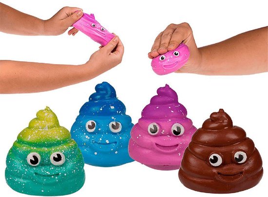 Sticky Squeeze Poo 6cm Ass. | bol