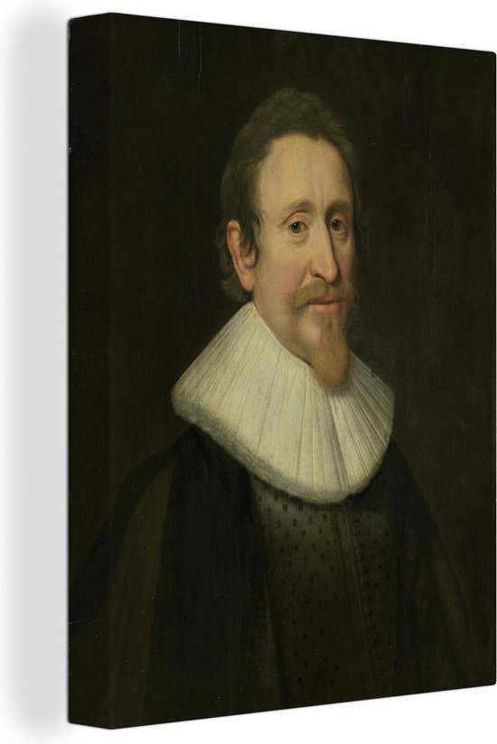 Canvas Schilderij Portret van Hugo de Groot - Schilderij van Michiel ...