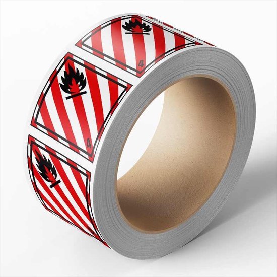 ADR sticker klasse 4.1 brandbare vaste stoffen, zeewaterbestendig op ...