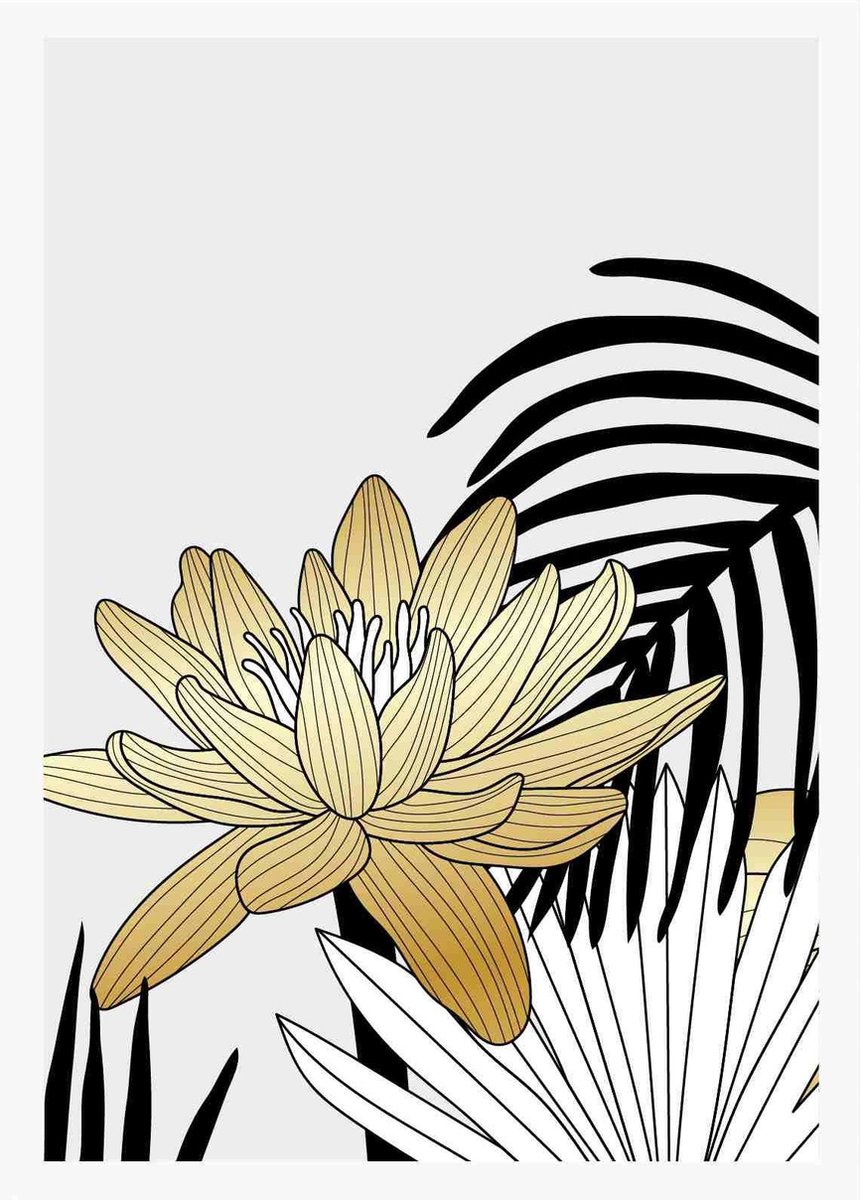 Luxury cover design template. Lotus line arts hand draw gold lotus ...