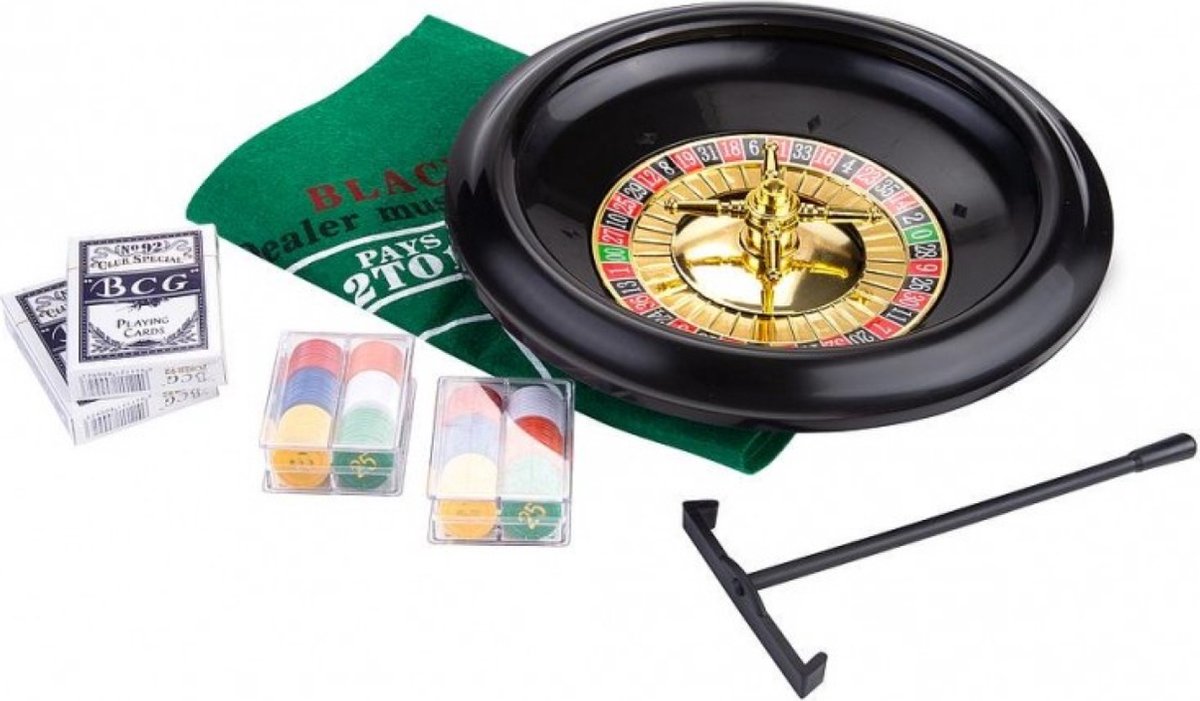 Longfield Roulette - black jack set 30 cm compleet | Games | bol.com