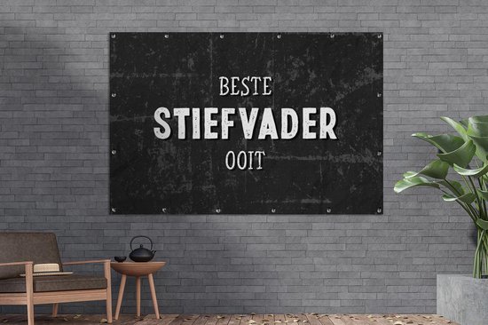 Muurdecoratie Vaderdag cadeau - Stiefvader - Quote - Beste stiefvader ...