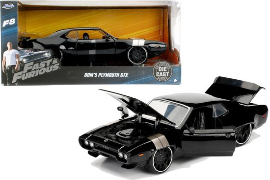 Jada Toys - Fast & Furious FF8 1972 Plymouth GTX 1:24 | bol.com