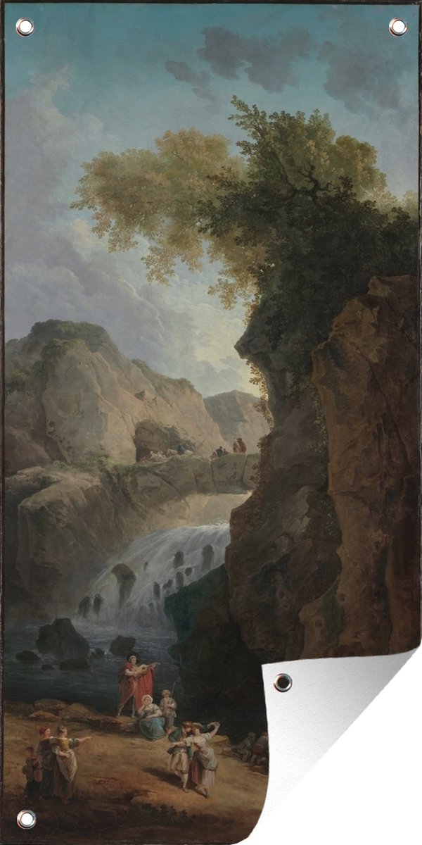 Affiche de jardin La danse - Peinture d'Hubert Robert - 40x80 cm ...