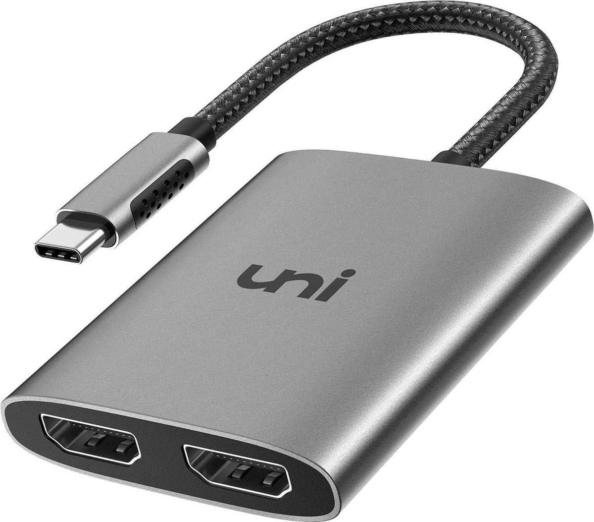 usb c naar hdmi - USB C tot dual HDMI adapter 4K, uni USB C HDMI-adapter, ondersteunt... | bol.com