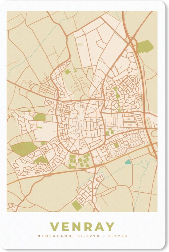 Kaart - Venray - Vintage | bol.com