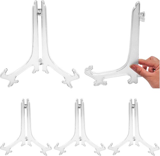 Mini Stands - Transparante Acryl Ezel - 5 stuks - 6 x 7,5 cm | bol