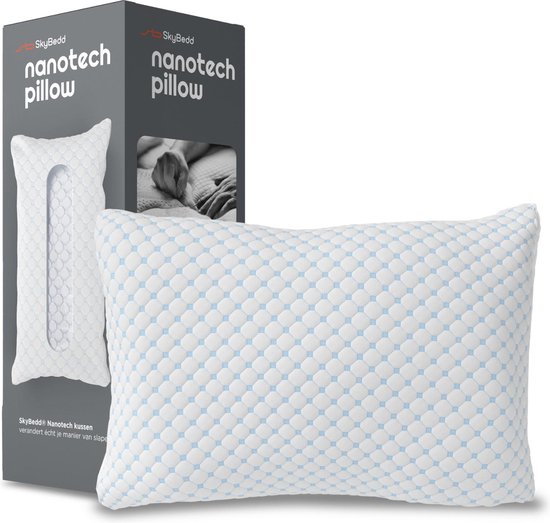 Skybedd Nanotech Pillow - Memory foam kussen 50x70 cm - Nekklachten | bol
