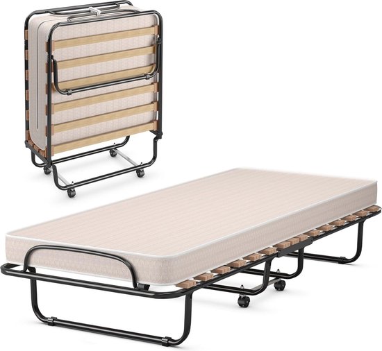 Opklapbed voor volwassenen met traagschuim matras - Inklapbaar ...
