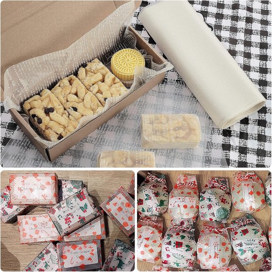 Voedselinpakpapier -waterdicht waspapier -oliebestendige cakewikkelaars ...