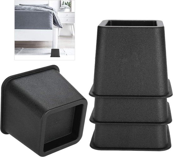 Sturdy Furniture Riser 5 inch - Set of 4 - Under Bed Storage-Heavy Duty ...