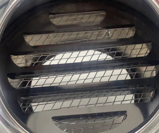 Ventilatierooster - Muur Ventilatiekap - RVS - 4 Inch - Ronde - met ...