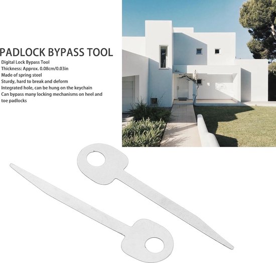 Digitale Lock Bypass Tool van Verenstaal - Set van 2 Stuks, 0.03in Dik ...