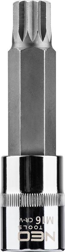 Neo Tools Fijne Torx Dop M16 100mm 1/2 Aansluiting S2 Staal TUV M+T | bol.com