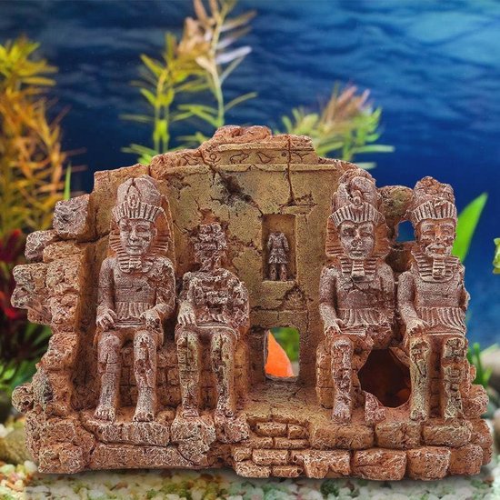Zeevis Aquarium Ornament Boeddha Standbeeld en Grotten Decoratie | bol