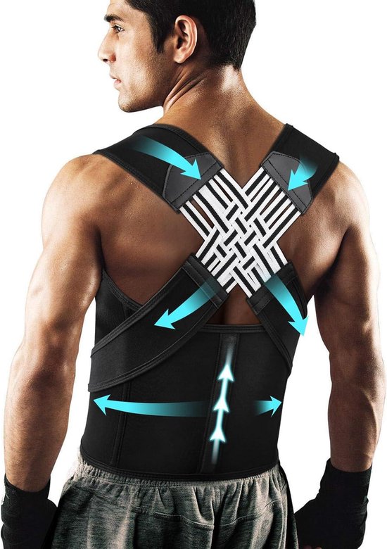 Verstelbare rughoudingcorrector voor mannen en vrouwen - verlichting ...