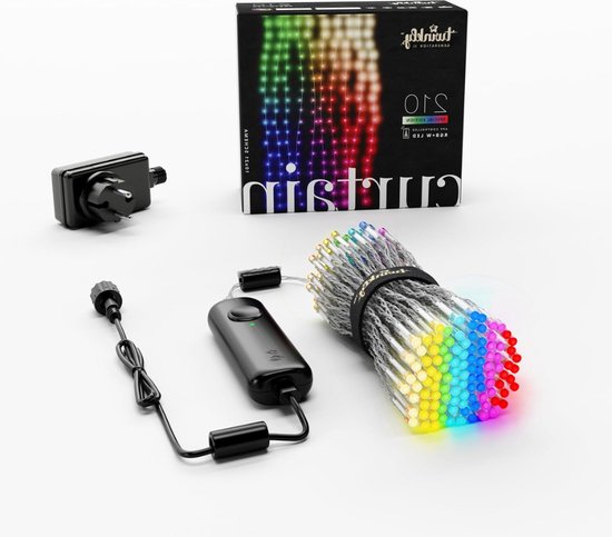 Curtain 210 LED RGB+Bianco Lichtslinger - Multikleurige En Witte Buiten ...