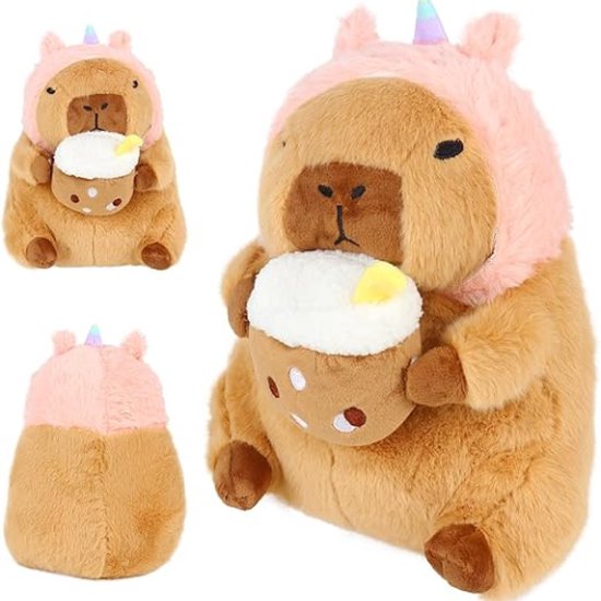Capybara Knuffel - Capibara Knuffel - Knuffeldier - Speelgoed - Cadeau ...