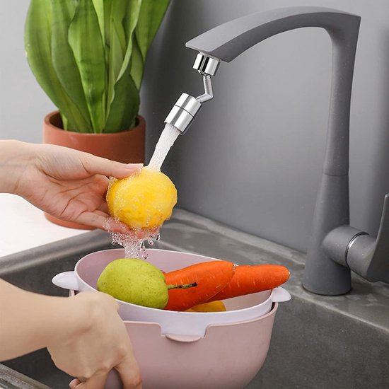 360 Graden Plastic Kraan Extender voor Keuken en Badkamer - Universele ...
